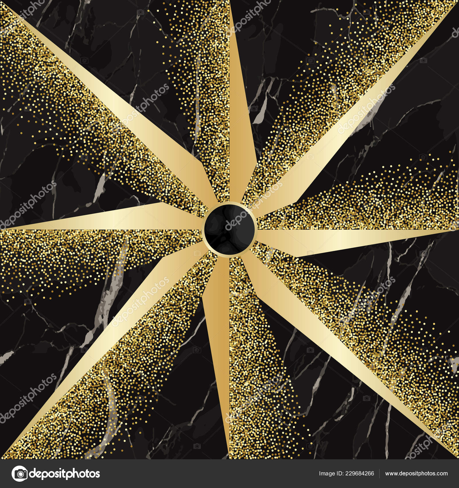 Luxury Marble Gold Star Glitter Seamless Pattern Repeat Marbling ...