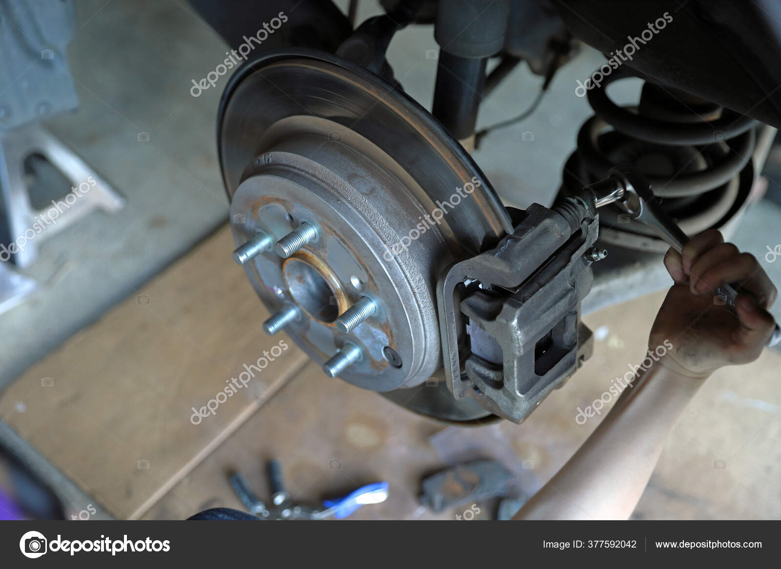 Hand Working Vehicle Disc Brakes Rotor Caliper Pads Socket Wrench ...