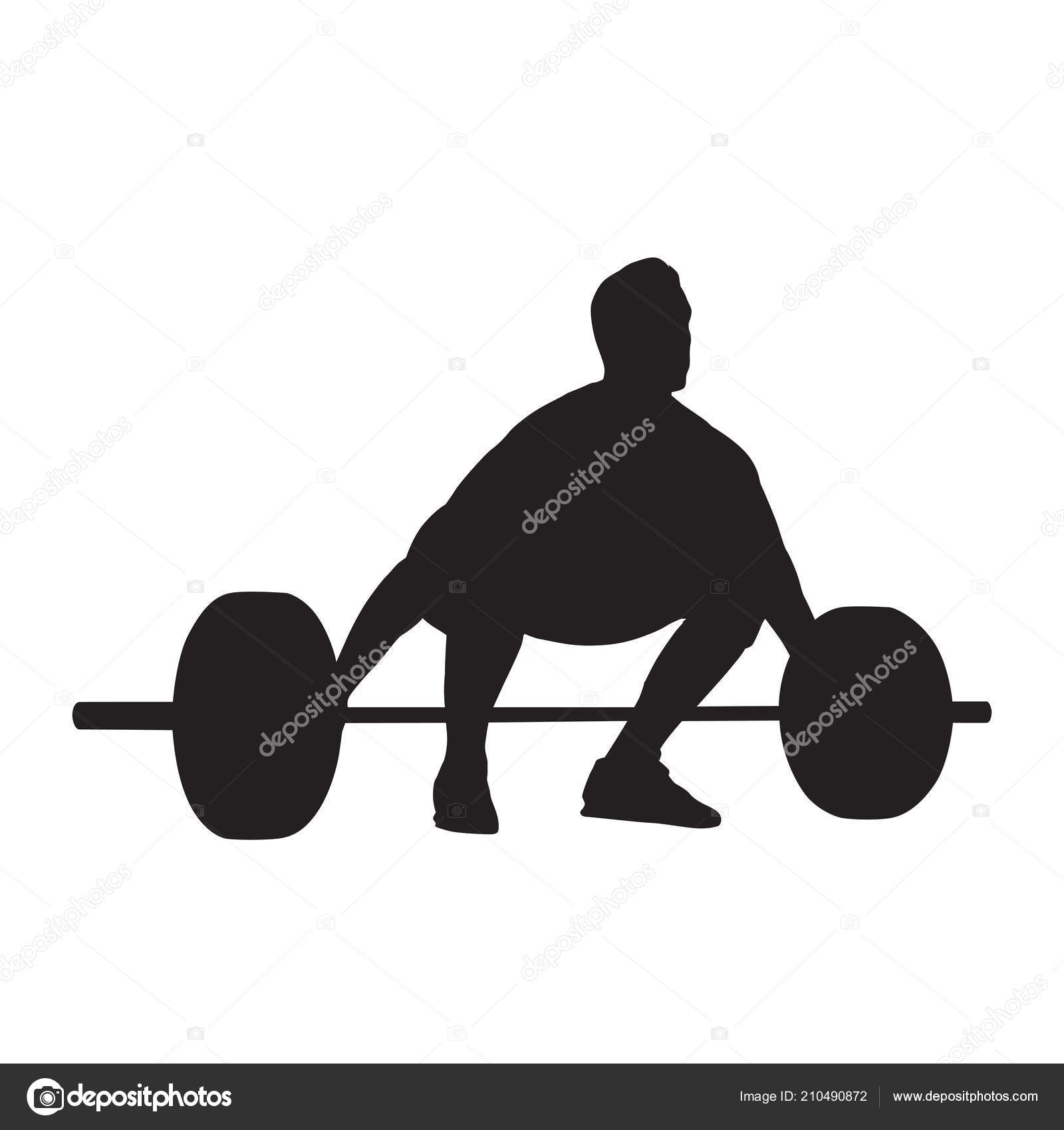 Barbell Snatch Silhouette