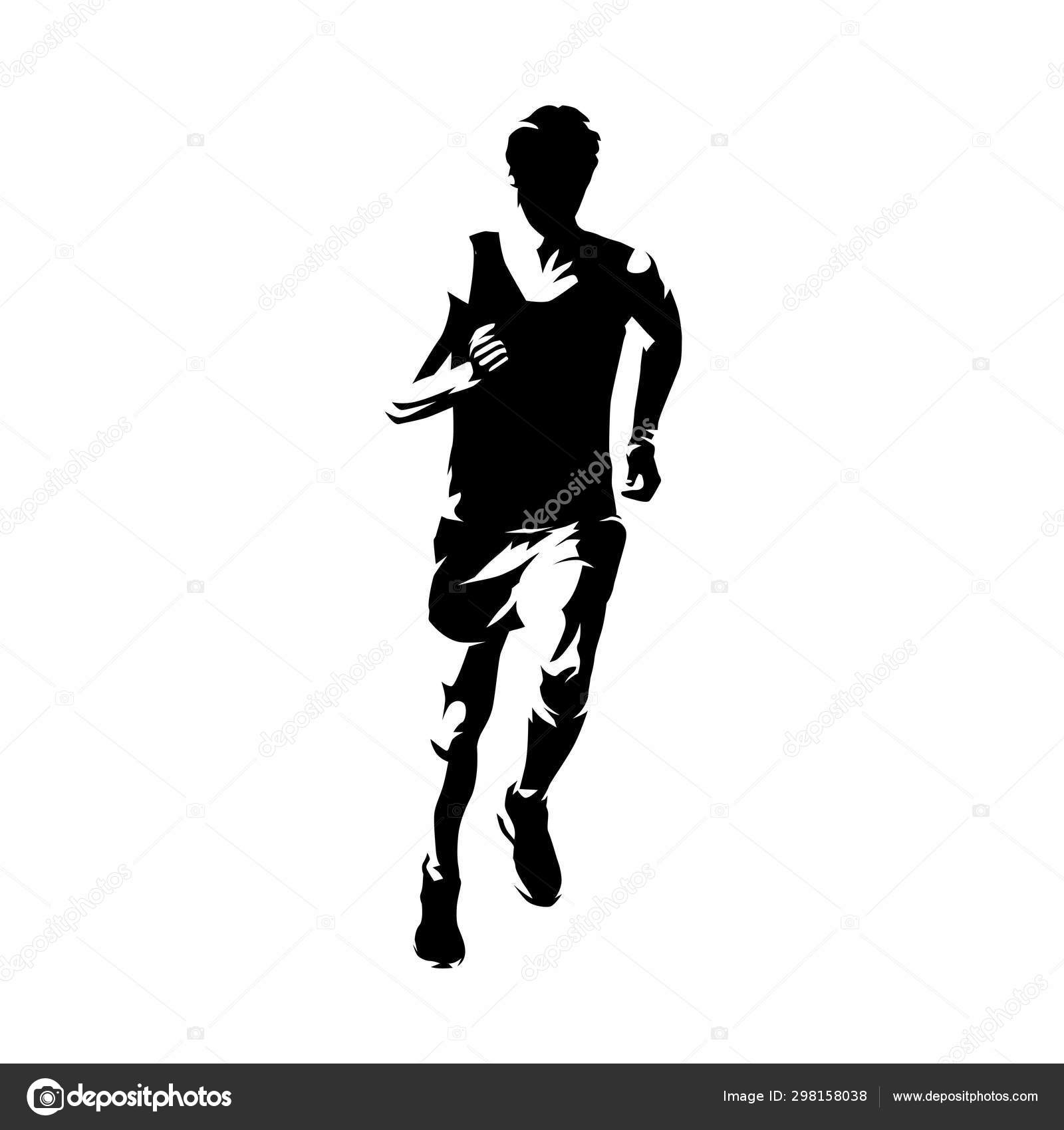Marathon Runner Vector
