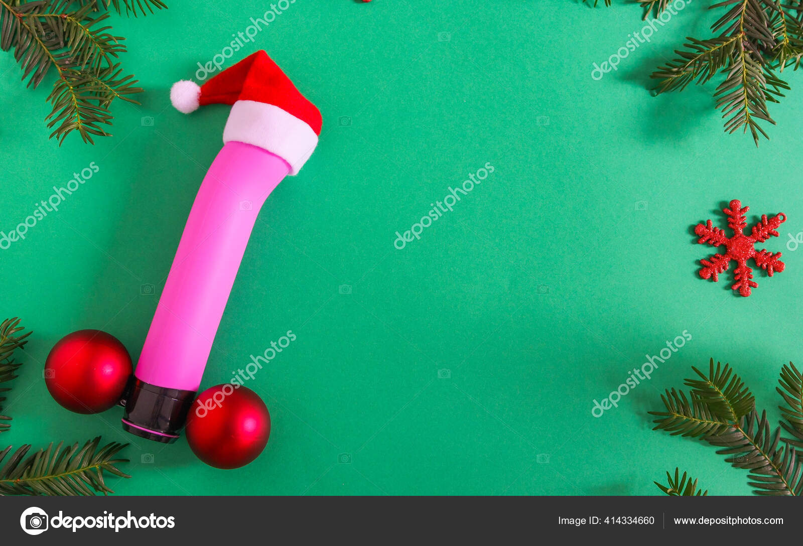 Pink Dildo Christmas Decorpink Dildo Santa Claus Hat Christmas Decor ...