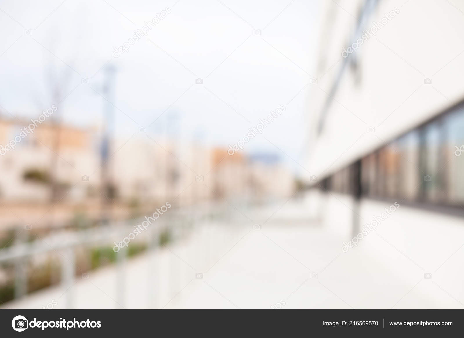 University Campus Exterior Blurred Background Stock Photo by ...