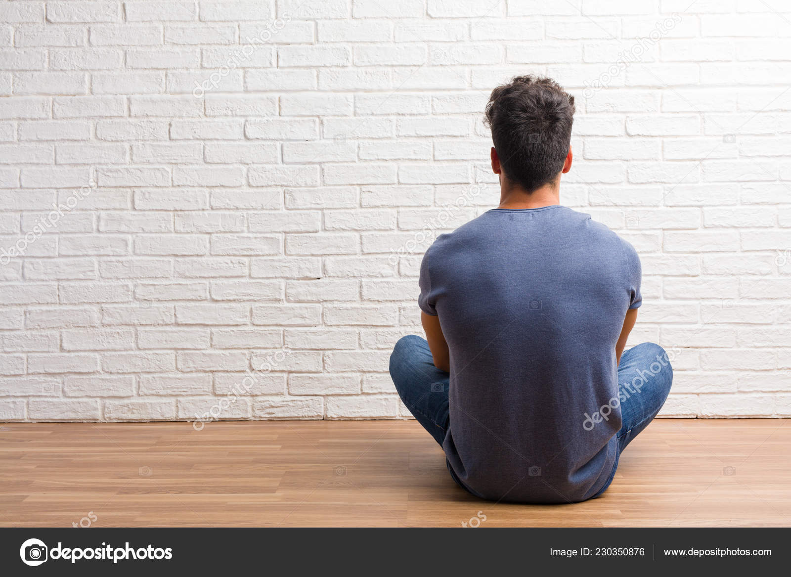 Sitting On Floor Back