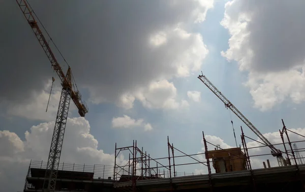 Work Progress Construction Site Summer Build — Stock Photo © AlfonsVen ...