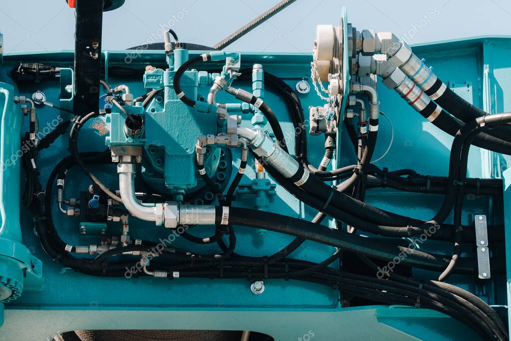 Motor de gr a hidrost tica.El sistema de control del motor de la gr a.Departamento hidr ulico de ...