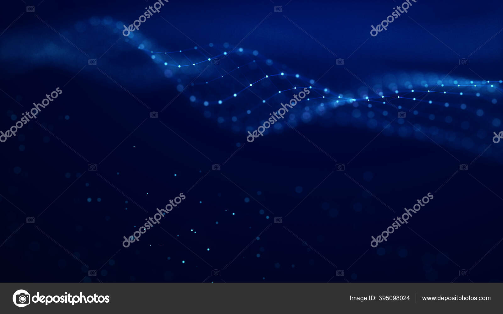 Abstract Space Dots Lines Network Structure Background Concept Your ...