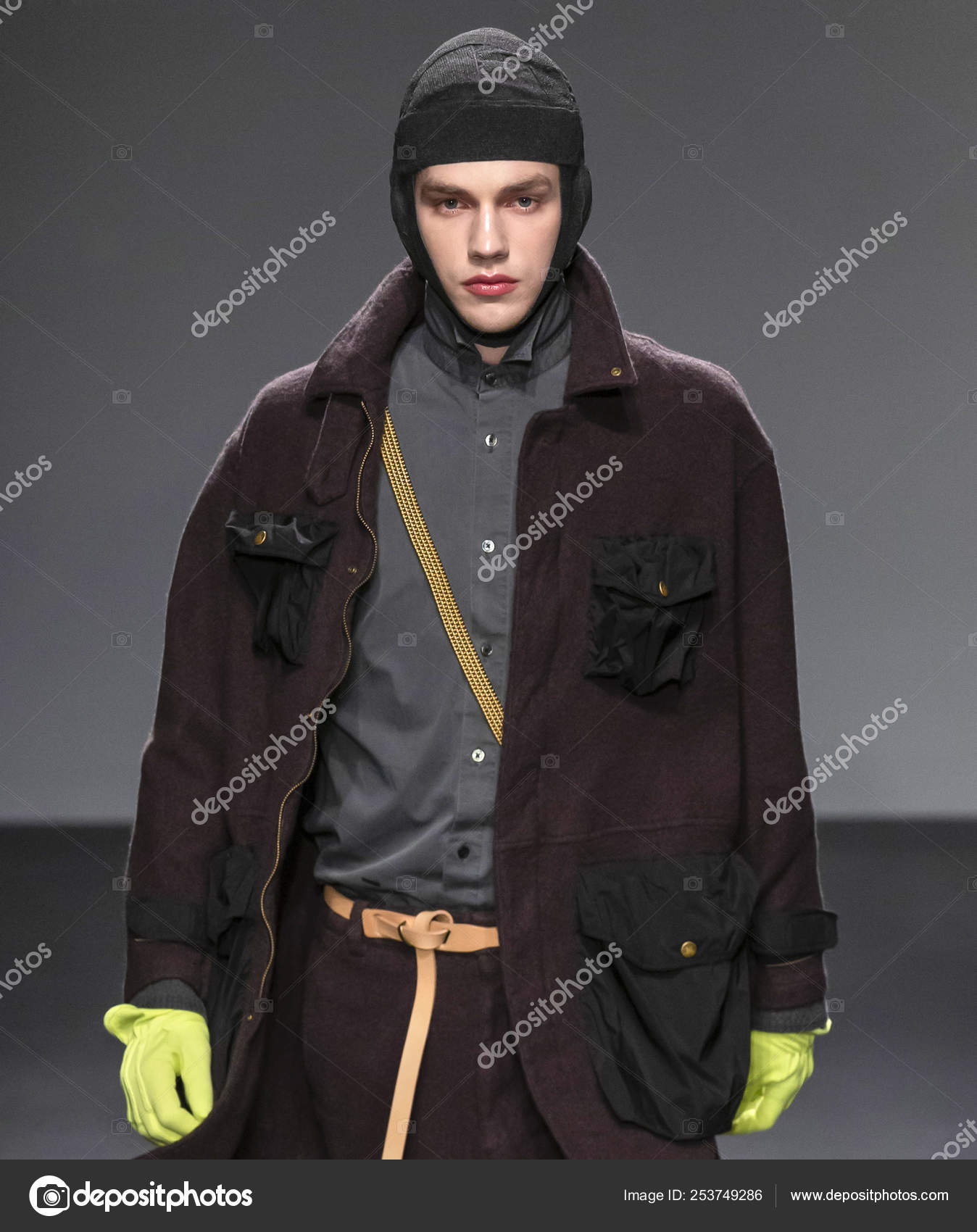 Robert Geller - Mens Fall Winter 2019 Mens Show – Stock Editorial Photo ...