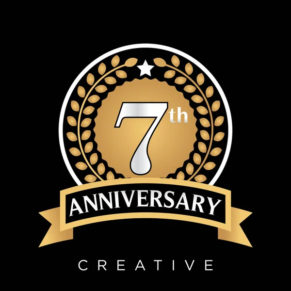 100,000 7 jaar verjaardagslogo Vector Images | Depositphotos