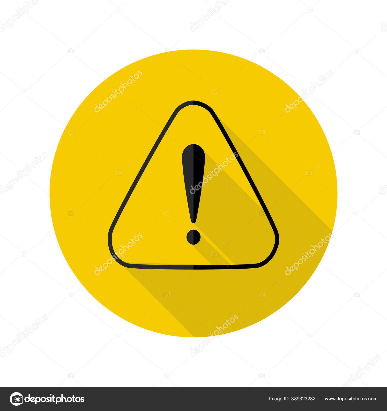 Ikon Bahaya Eep Ilustrasi Logo Vector Tanda Seru Vektor Stok oleh ...