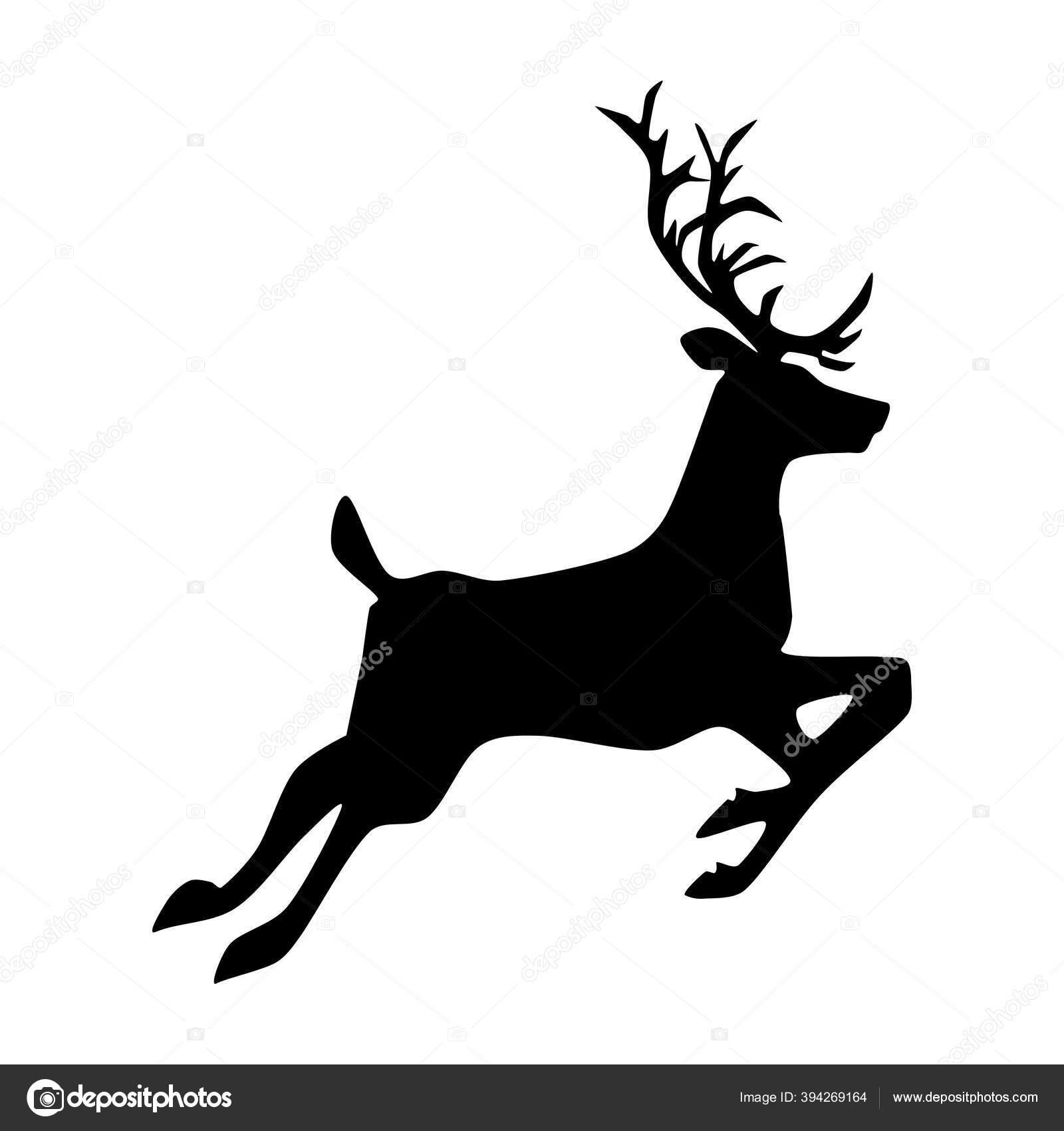 Silhouette Hirsch Hirsch Logo Design Vorlage Inspiration Vektor ...