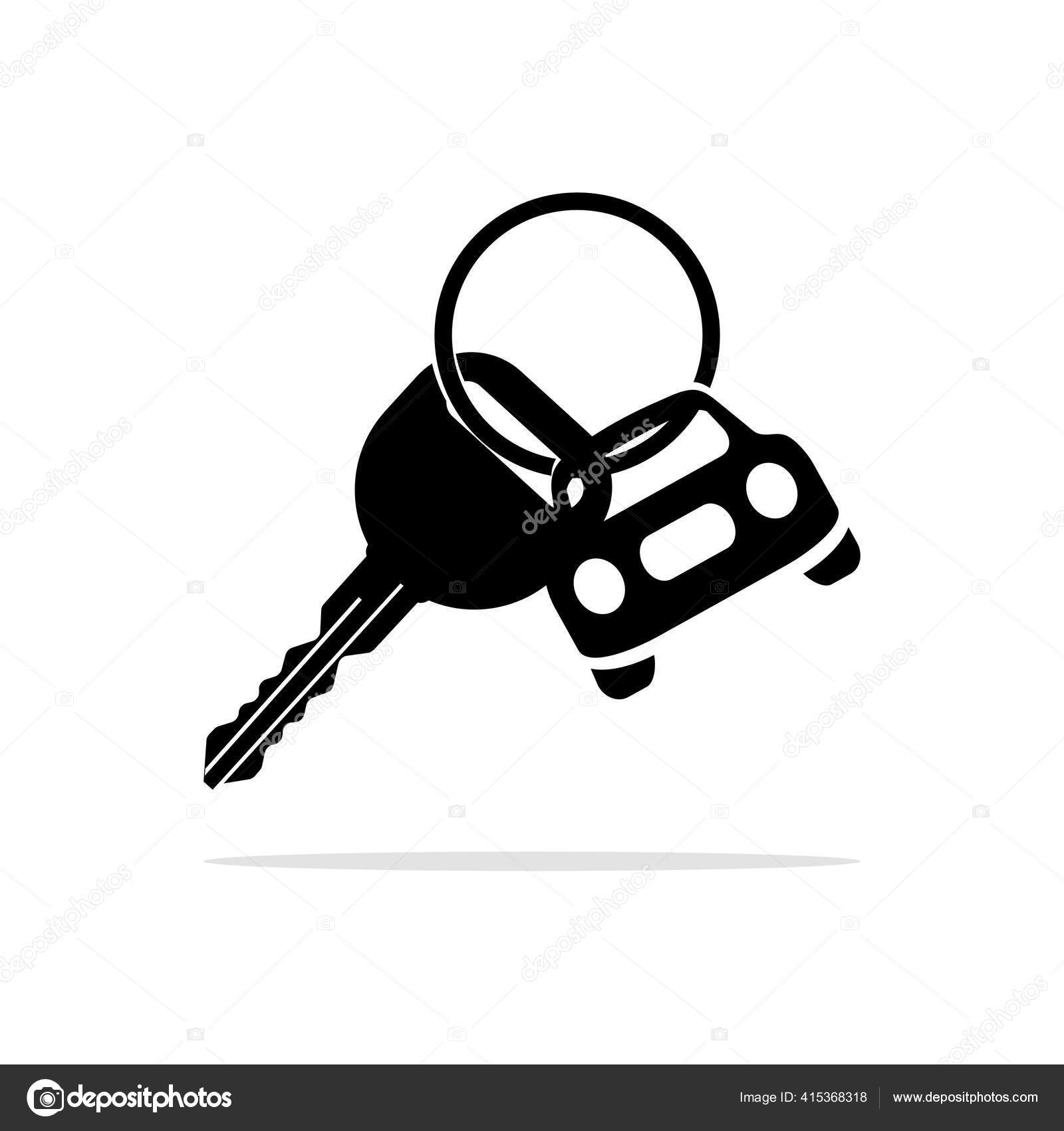 Car Key Icon Vector