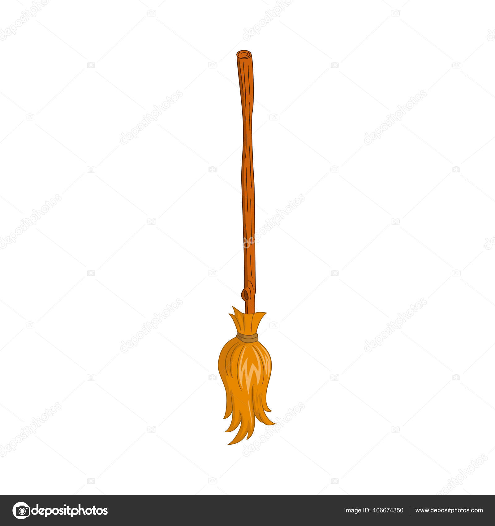 Dibujo De Escoba De Bruja