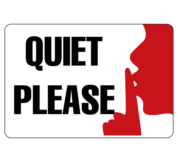 Quiet Please Vector Art Stock Images Depositphotos