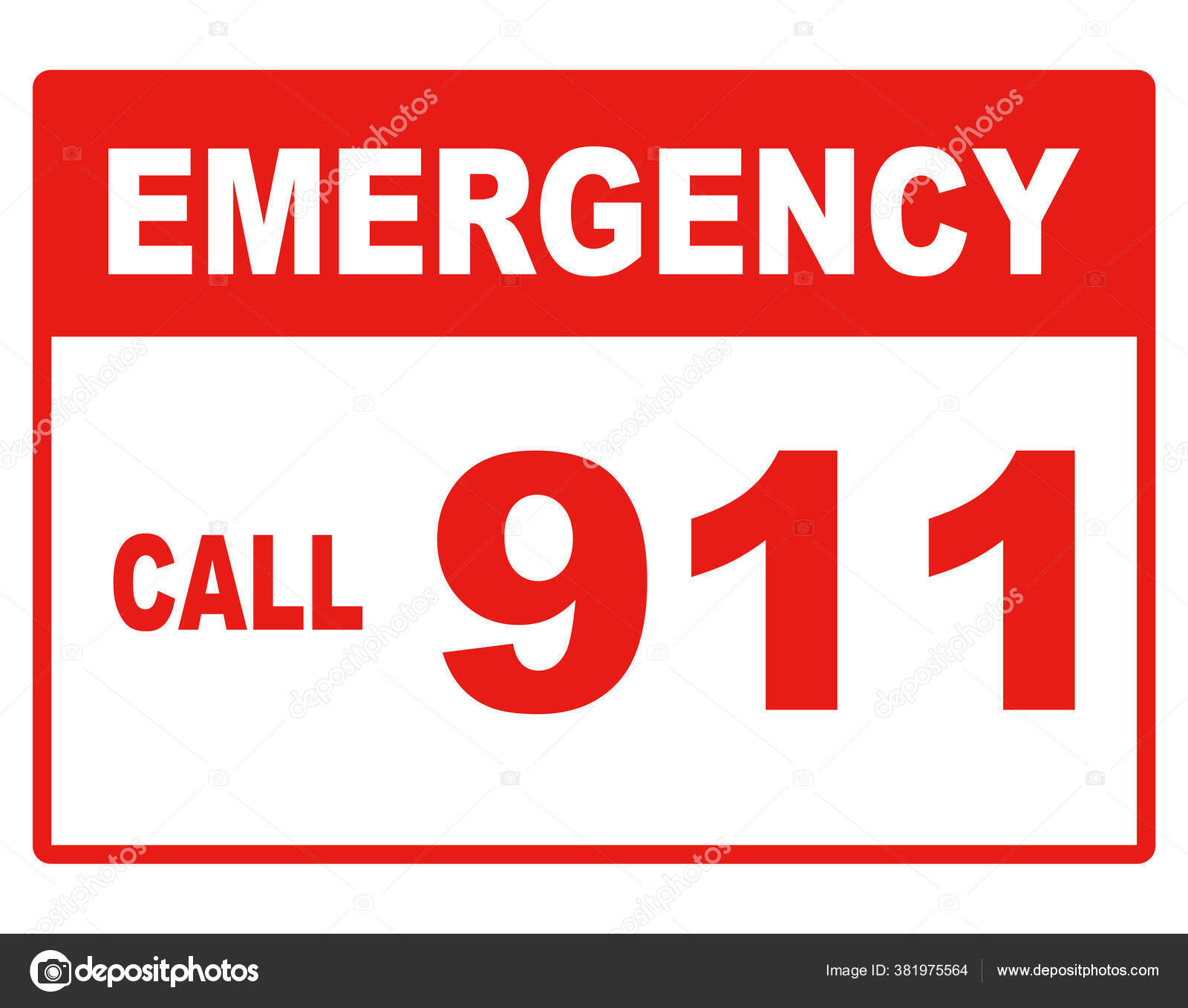 Emergency 911 Logo