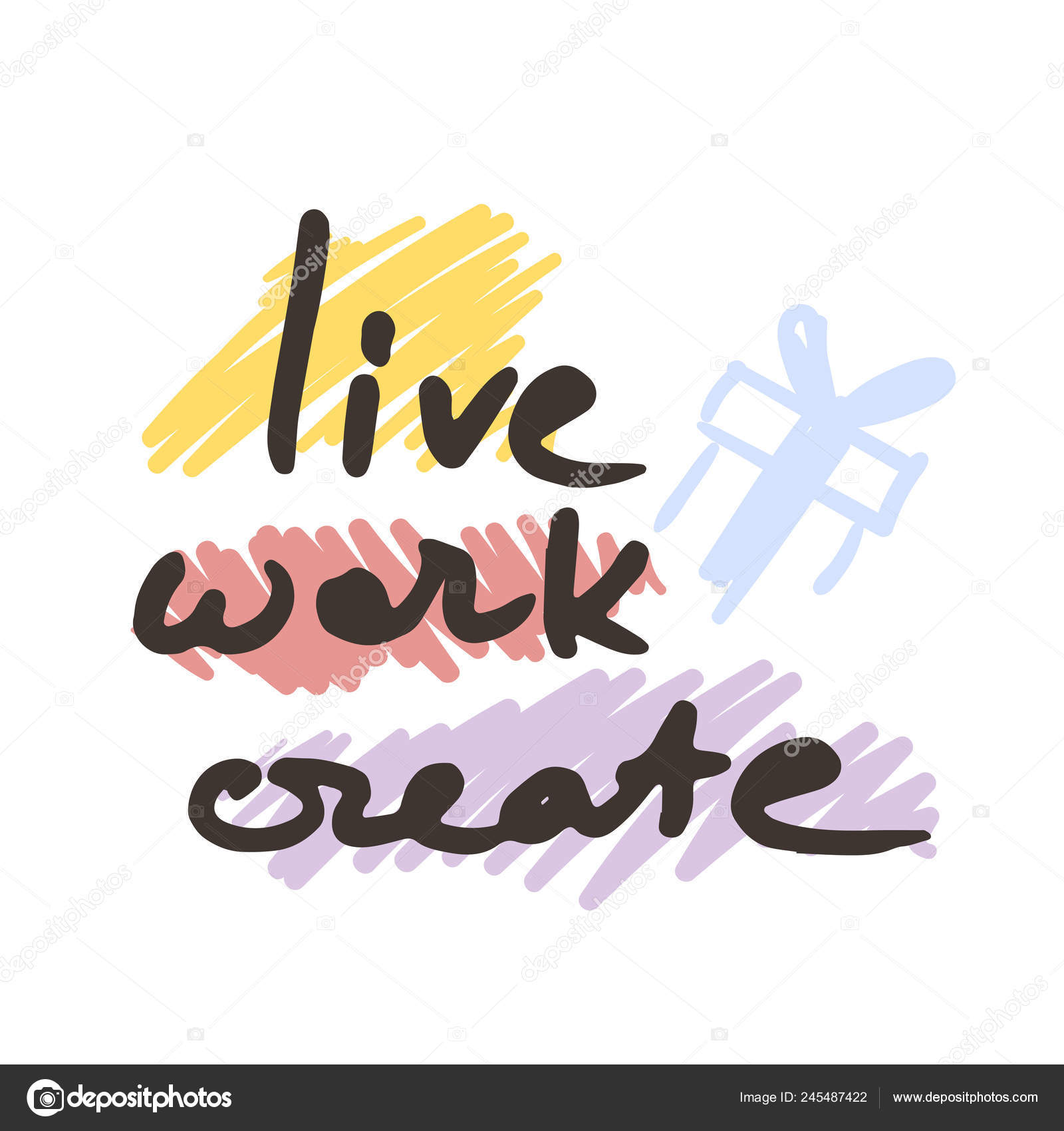 Vector hand drawn slogan. Brush ink painted letters. Lettering and ...