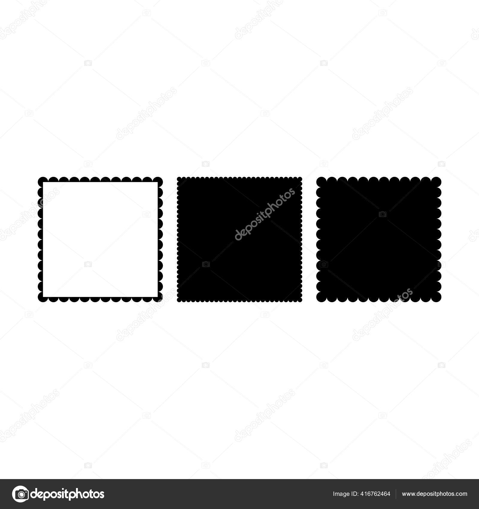 Scalloped Frame Template
