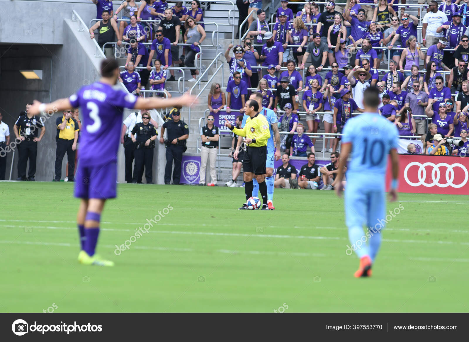 Orlando City Host New York City Orlando City Stadium Orlando — Stock ... Orlando City Host New York City Orlando City Stadium Orlando — Stock ...