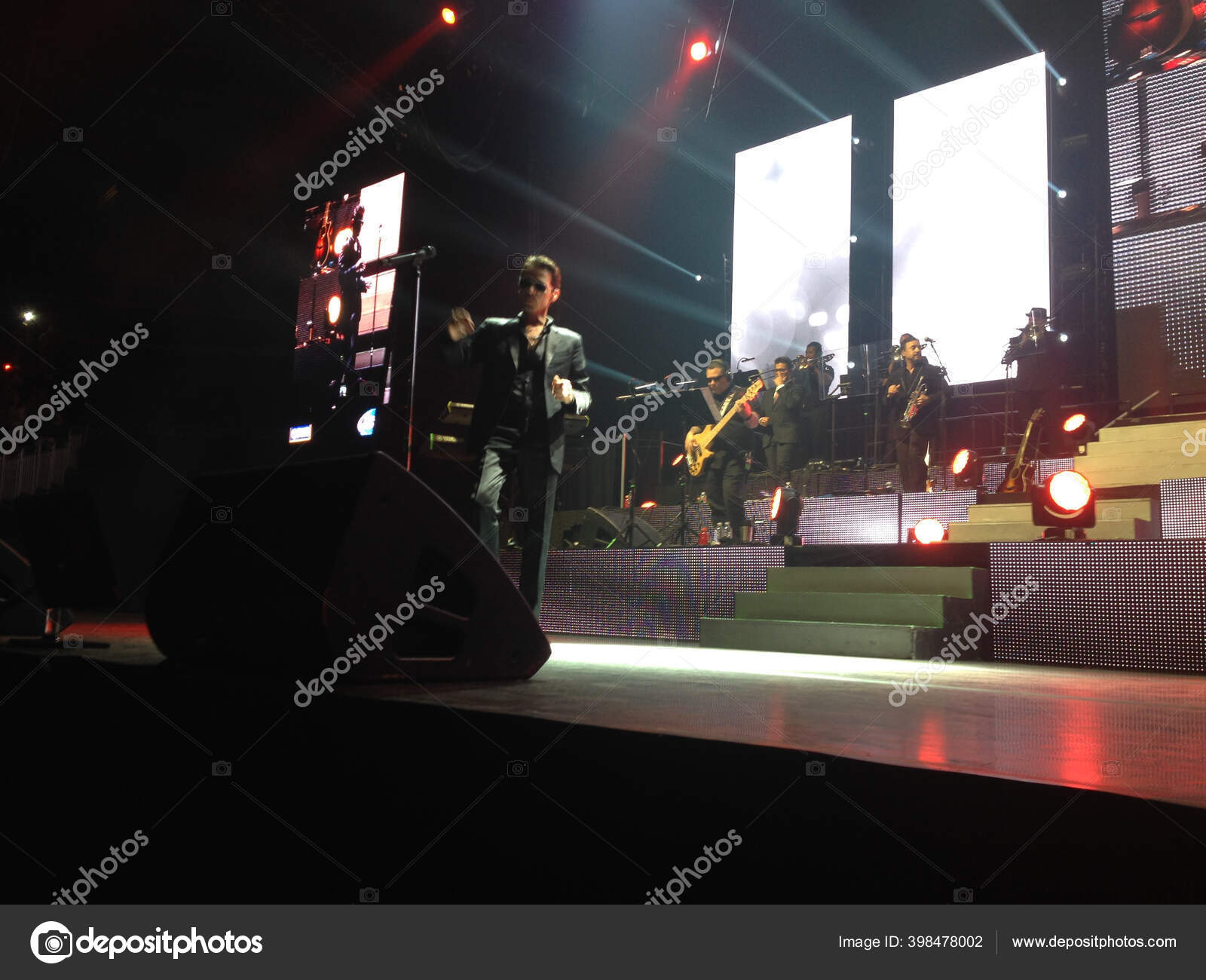 Latin Singer Marc Anthony Performs Amway Center Orlando Florida October ...