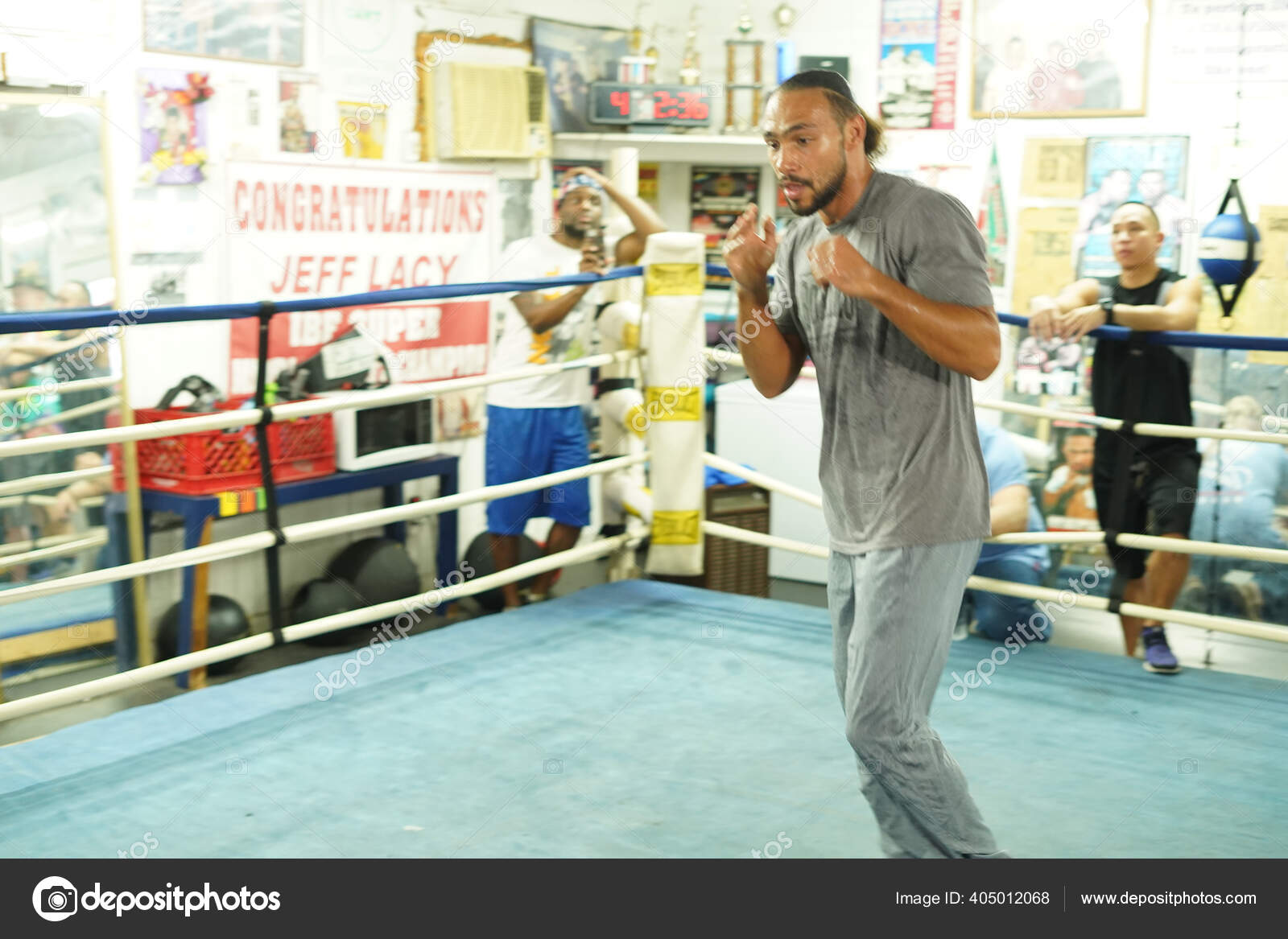 Boxer Keith One Time Thurman Durante Evento Stampa Presso Sua — Foto ...