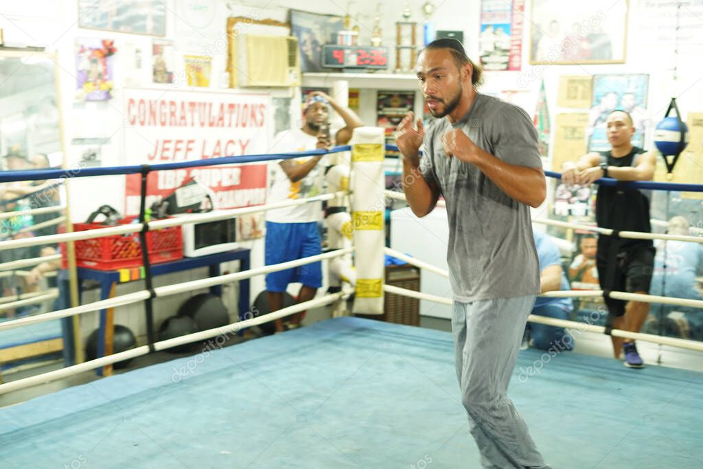 Boxer Keith One Time Thurman Durante Evento Stampa Presso Sua — Foto ...