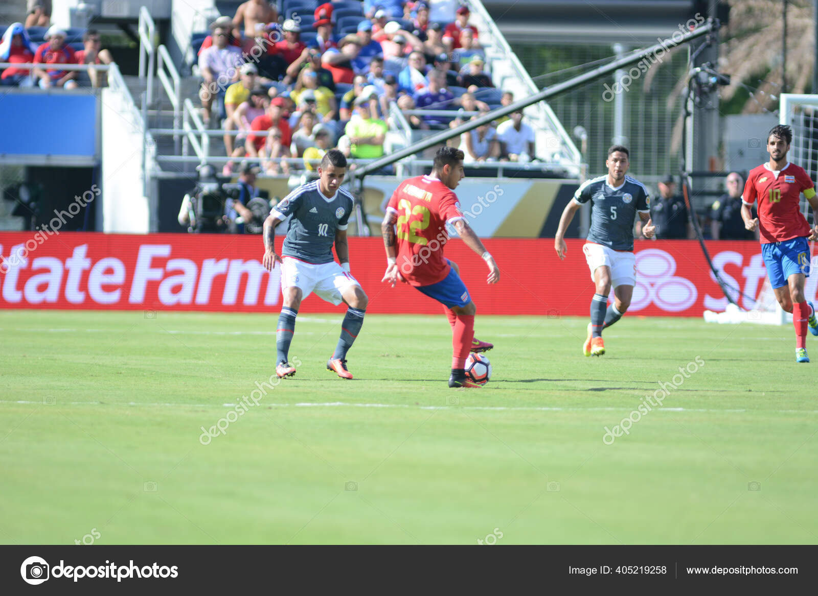 Costa Rica Face Paraguay Copa America Centenario Camping World Stadium ...