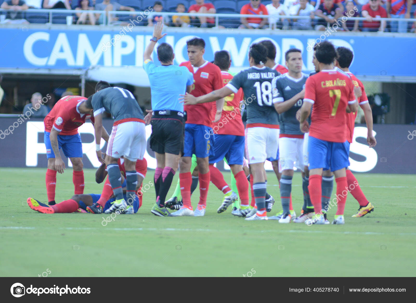 Costa Rica Face Paraguay Copa America Centenario Camping World Stadium ...