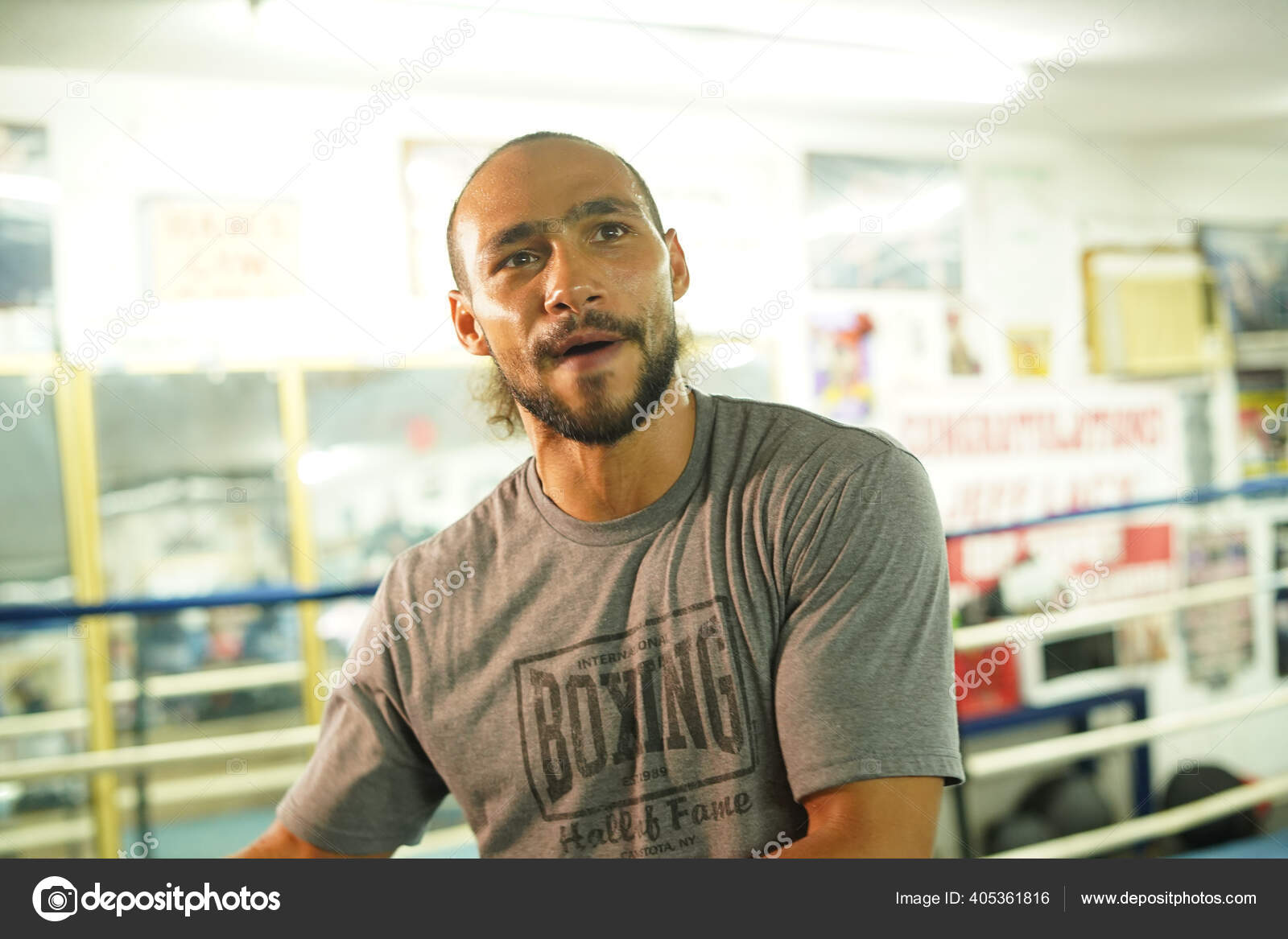 Boxer Keith One Time Thurman Press Event His Gym His — Stock Editorial ...