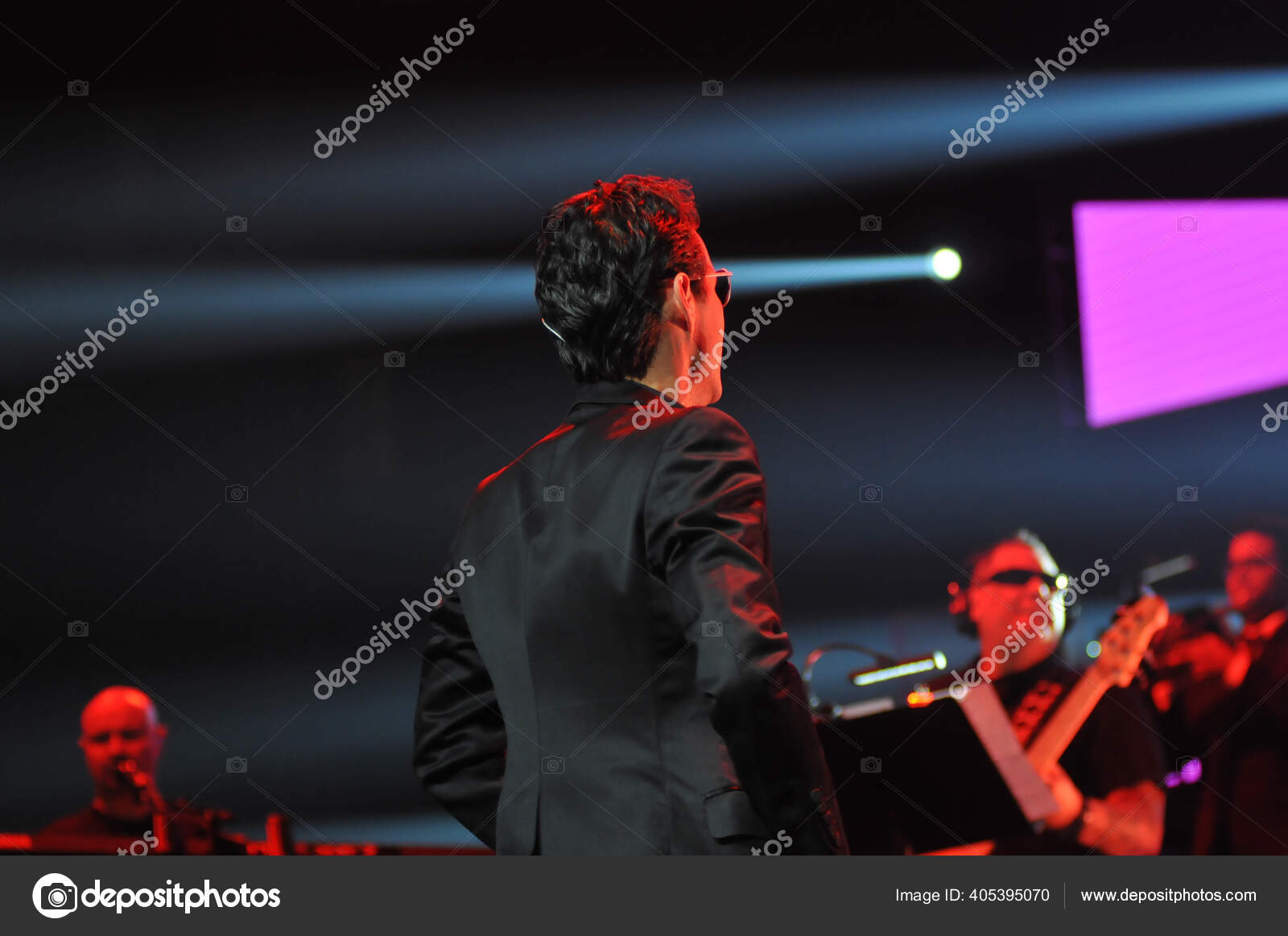 Latin Singer Marc Anthony Performs Amway Center Orlando Florida October ...