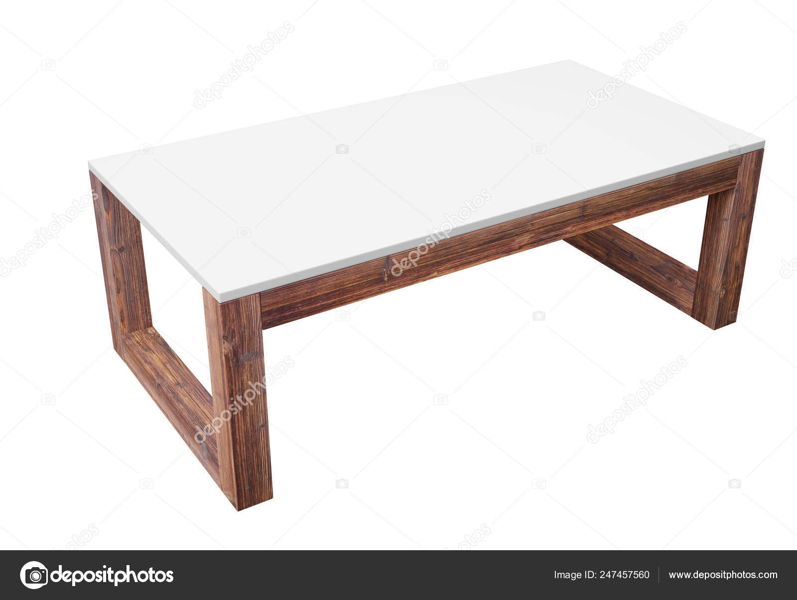 Low Table Isolated White Background Saved Clipping Path Included ...