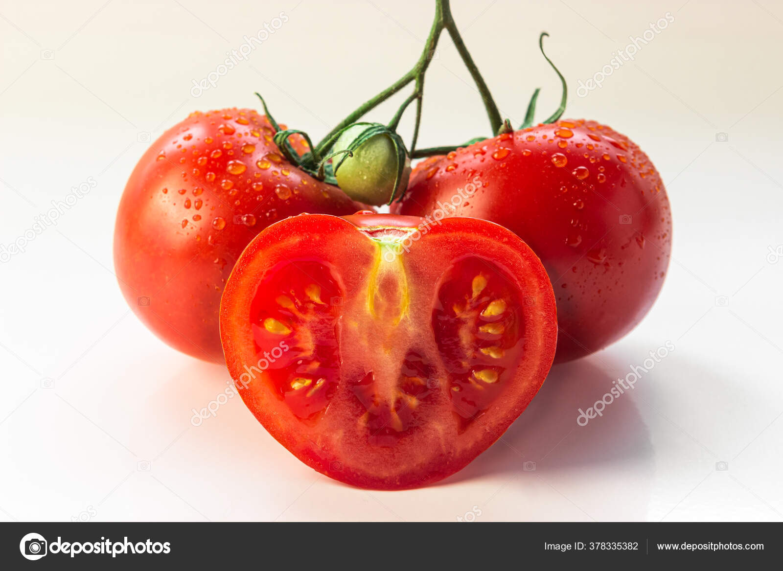 Set Three Tomatoes Close Sliced Heart Shaped Tomato — Stock Photo ...