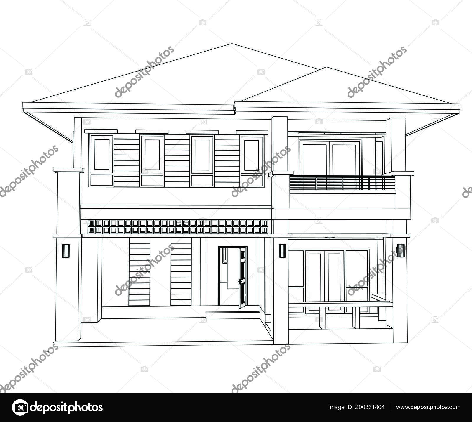 House Design Isolated White Background Stock Photo by ©kasipat 200331804