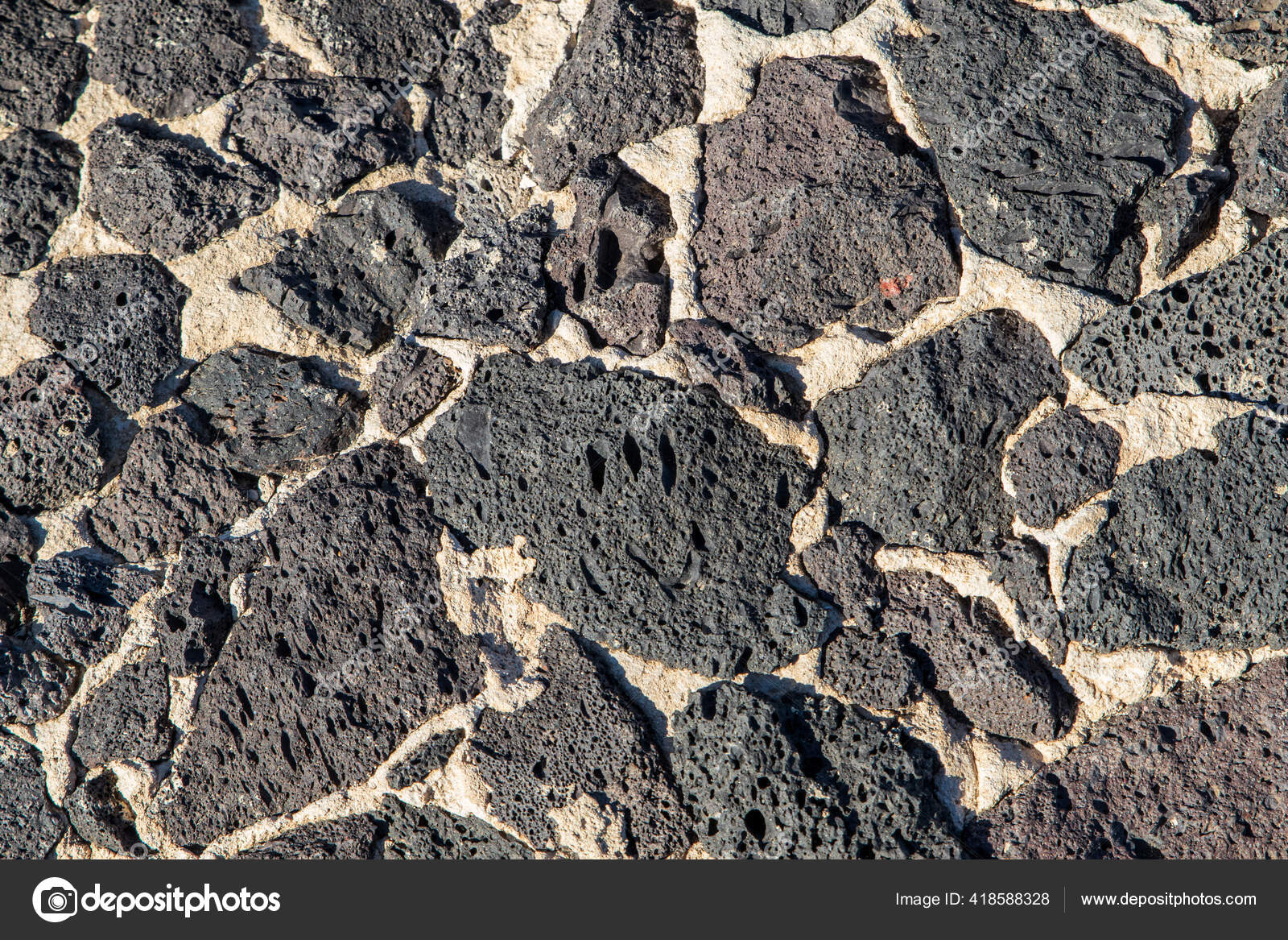 Lava Rock Wall Texture