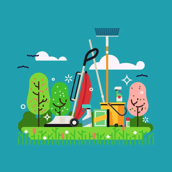 Spring cleaning Vector Art Stock Images | Depositphotos