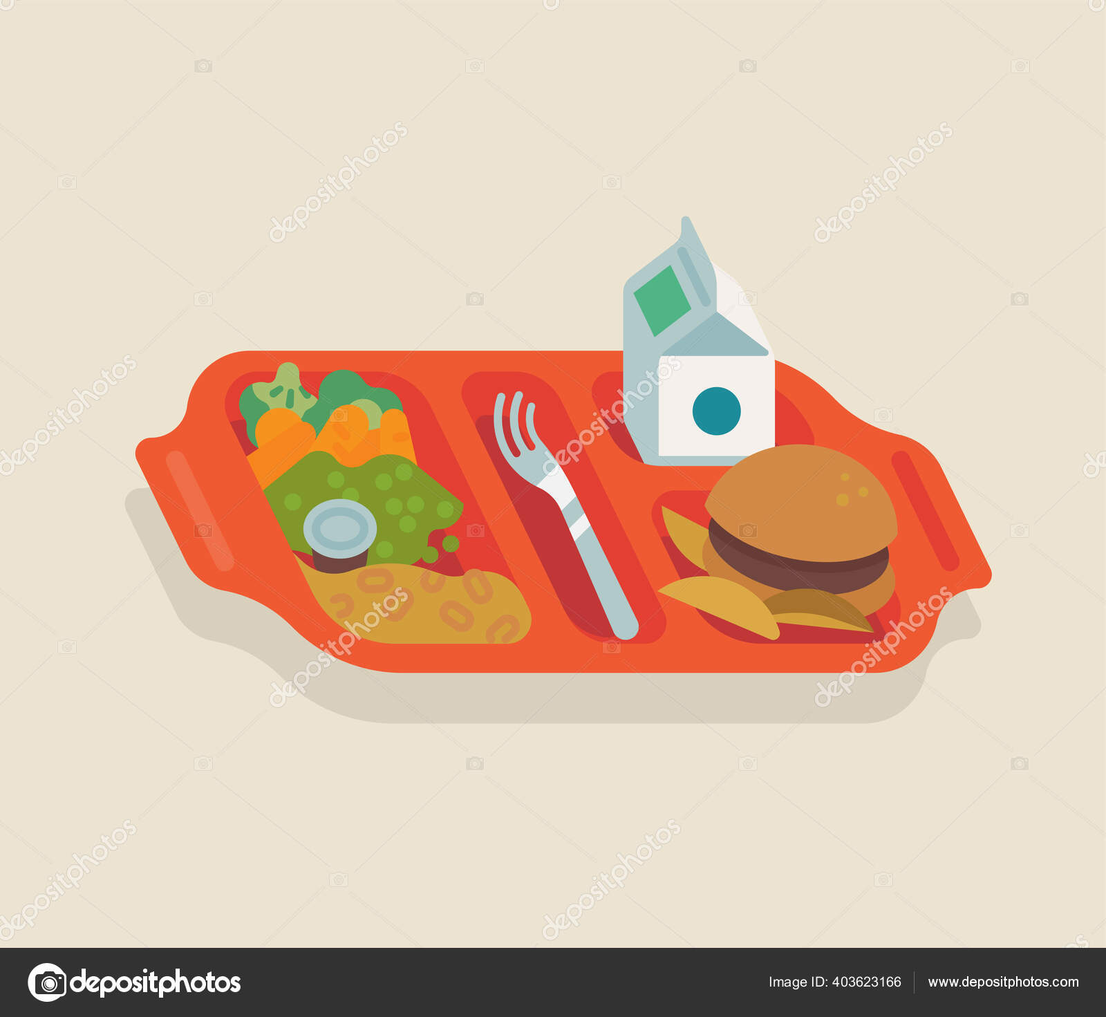 Food Tray Clipart