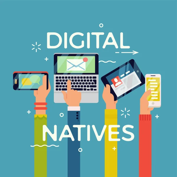 Digital natives Vector Art Stock Images | Depositphotos