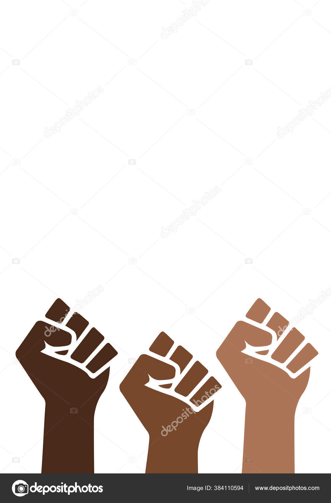 White Power Fist In The Air