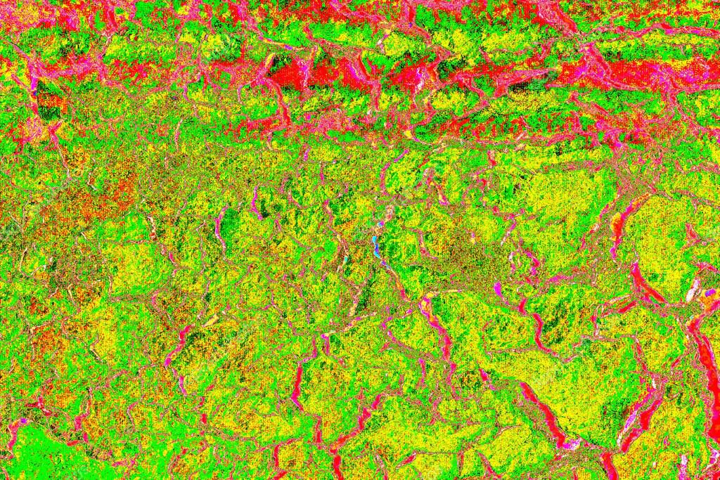 Grietas de contracción y desecación en tierra seca. Debido a la falta ...