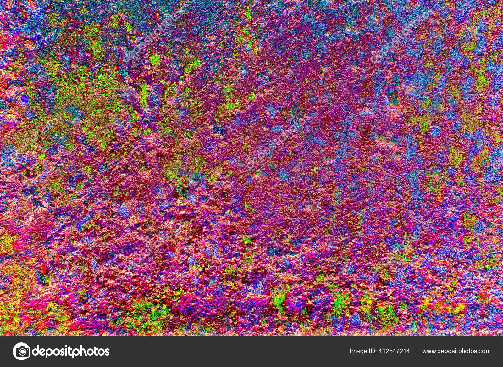 Abstract Neon Colors Textured Wall Scratches Cracks — Stock Photo ...