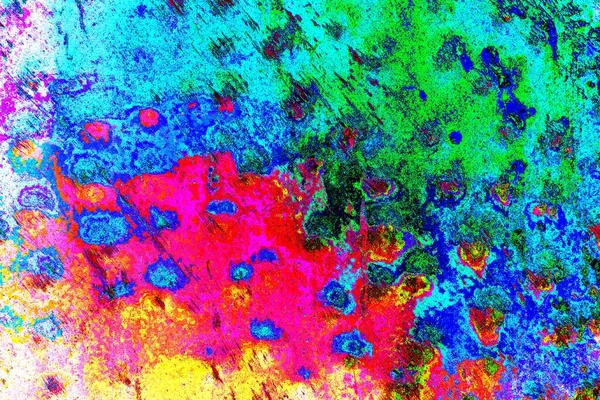 abstract neon colors textured wall with scratches and cracks - Stock ...
