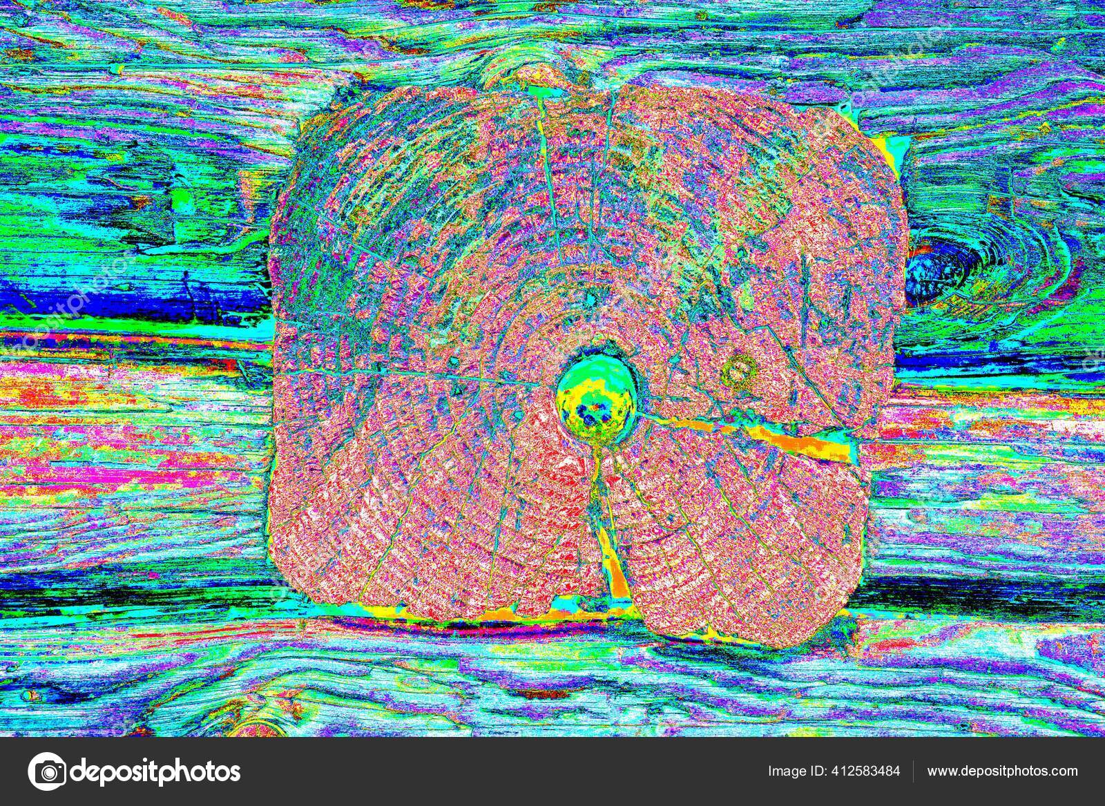 Abstract Neon Colors Textured Wall Scratches Cracks Stock Illustration ...