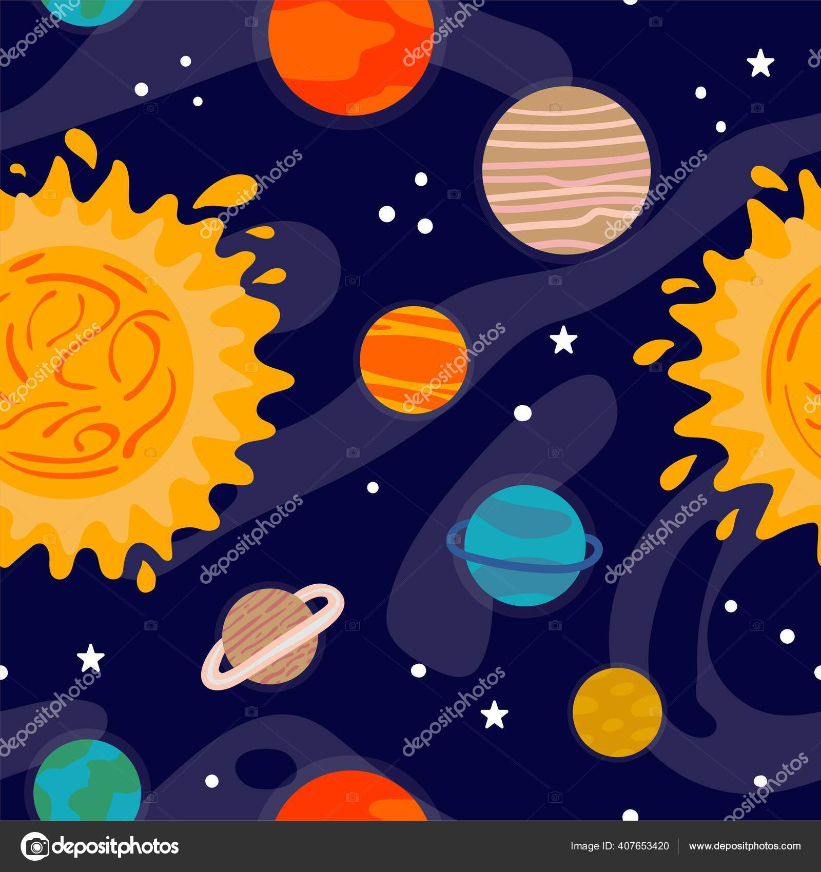 Wrapping Paper Solar System