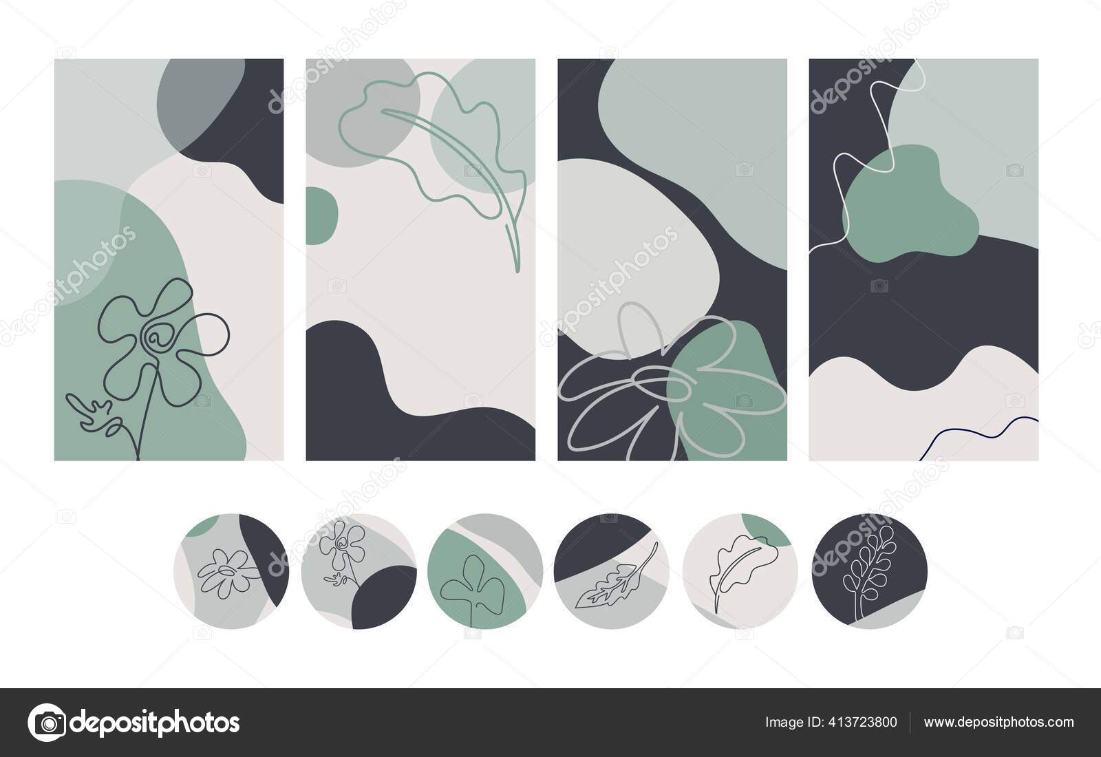 Plantillas Historia Editables Cubiertas Aspectos Destacados Conjunto ...