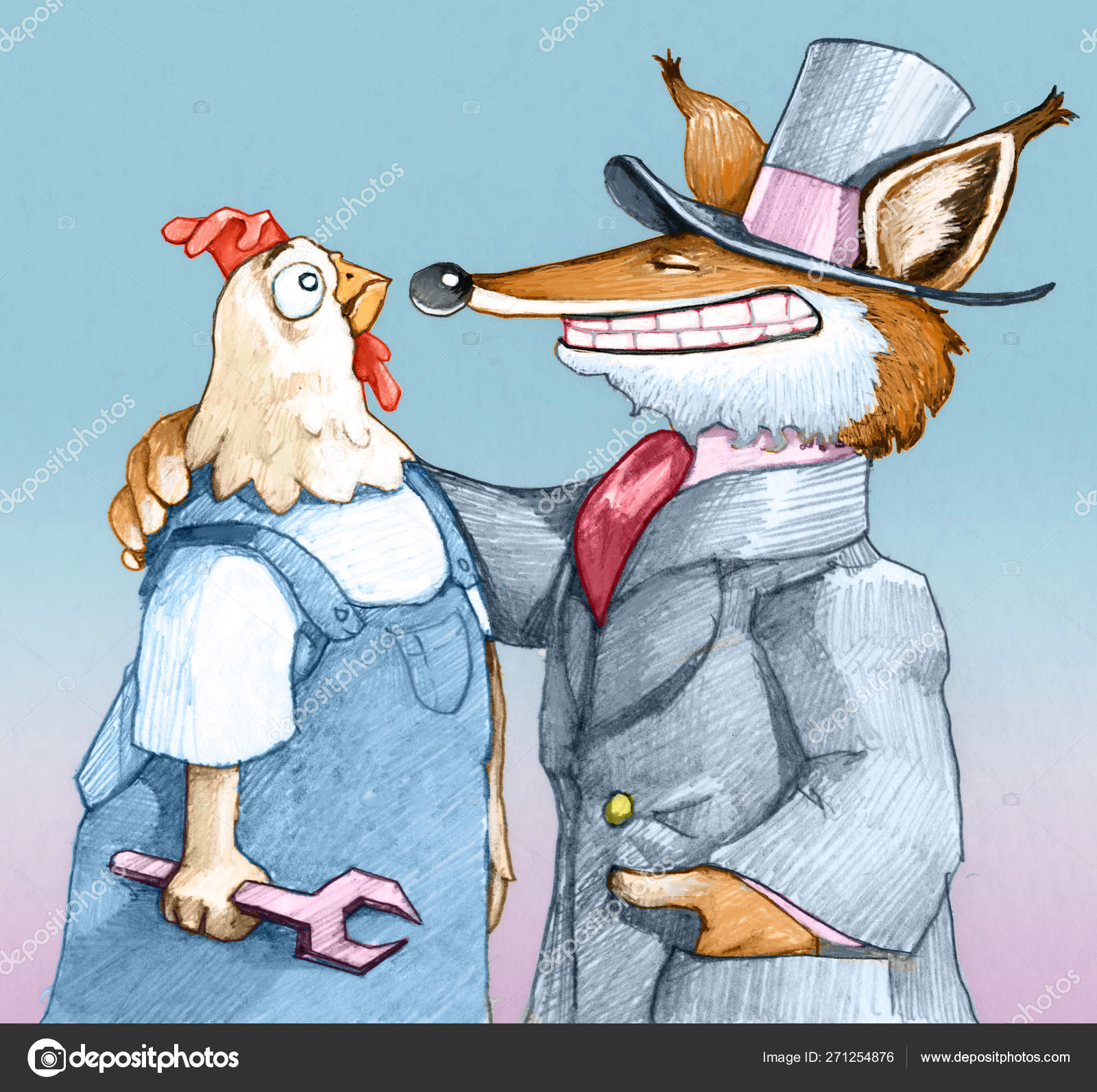 Cunning master humor draw Stock Illustration by ©nuvolanevicata #271254876