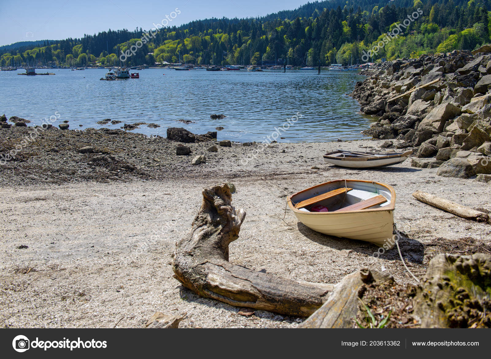 View Inner Beach Ganges Harbour Salt Spring Island British Columbia ...