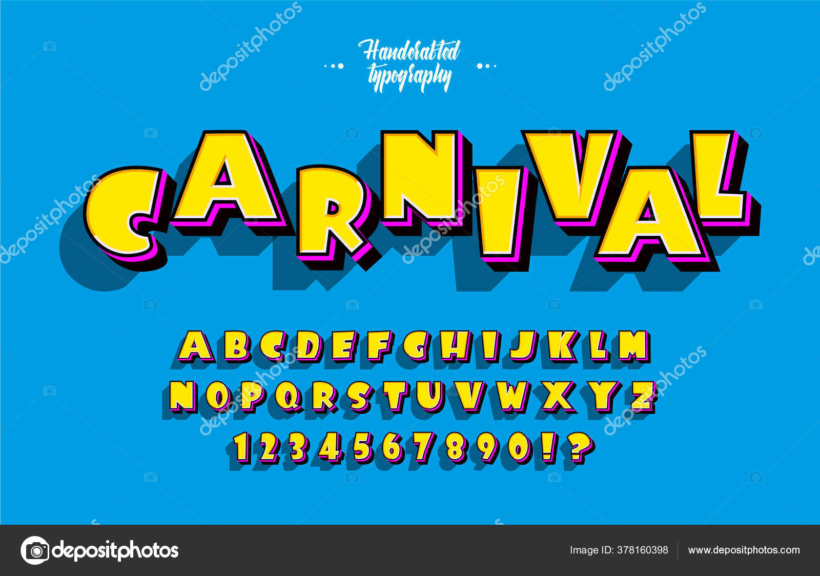 Vector Stylized Comical Font Alphabet Stock Vector Image by ©VWORLD ...
