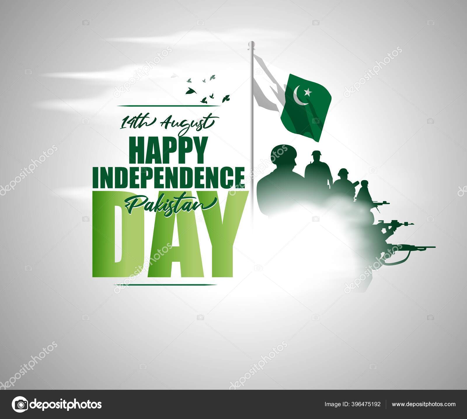 Vector Illustration Pakistan Independence Day 14Th August Stock Vector ...