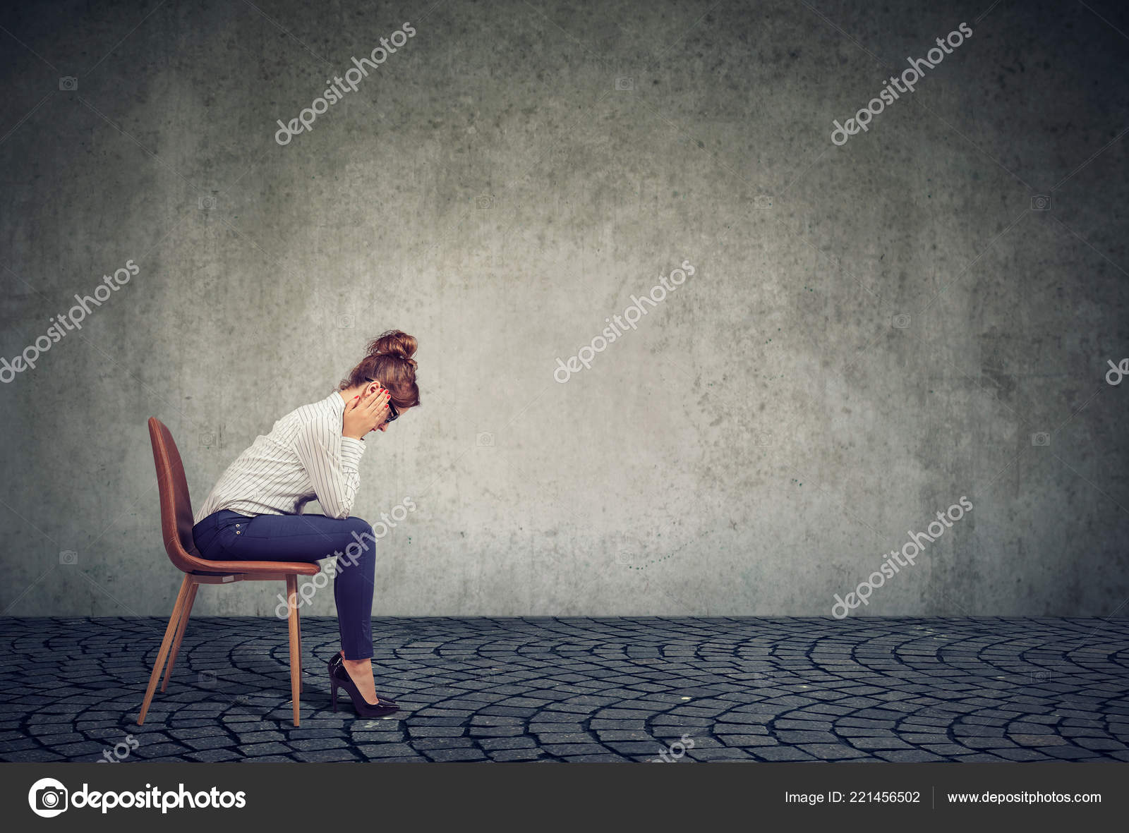 Sitting On Chair Side