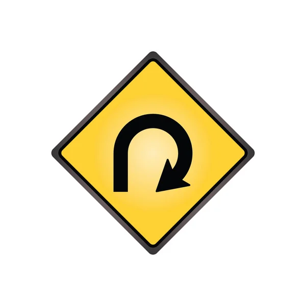 Vector Illustration Yellow Traffic Sign — Stock Vector © captainvector ...