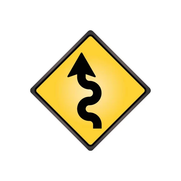 96 Winding road left road sign Vector Images - Free & Royalty-free ...