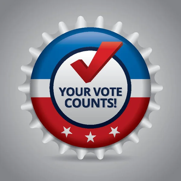 Your vote counts badge Vector Art Stock Images | Depositphotos
